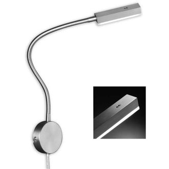 Fischer & Honsel Fischer - Applique murale avec bras flexible liseuse mobile Lampe de lit led &agrave; intensit&eacute; variable l 59cm