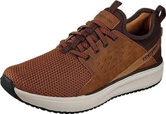Skechers Homme Crowder Colton Basket, Tan Knitted Mesh, 39.5 EU