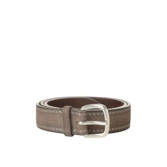 Orciani Cloudy Wildleder G&uuml;rtel mit Stickerei - - Accessories - Herren - Braun - 90 CM