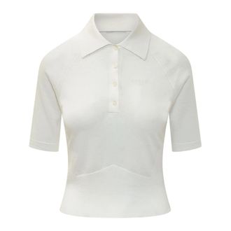 Givenchy Cropped Second-Skin Polo - - Tops - Damen - Beige - L