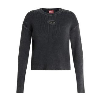 Diesel Strickpullover mit Rundhalsausschnitt - - Knitwear - Damen - Grau - L