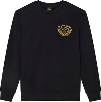 Deus Homme, Sweatshirts et sweats &agrave; capuche, Noir, Taille: M Munificence Team Crew