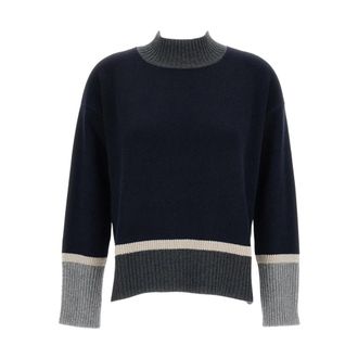 Lorena Antoniazzi Damen, Strickwaren, Blau, 2XSGr&ouml;&szlig;e
