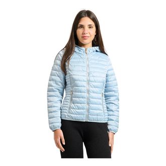 Yes-Zee YES Zee, Femme, Vestes, Bleu, Taille: 46 FR Veste Matelass&eacute;e avec Capuche