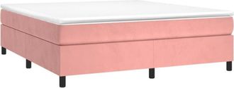 vidaXL Boxspringbettgestell Rosa 180x200 cm Samt vidaXL