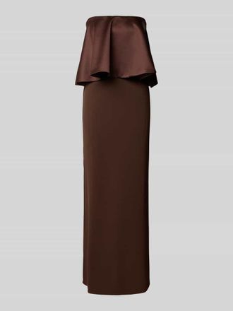 Rinascimento Slim Fit Maxikleid mit Satin-Besatz