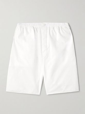 Carven Shorts Aus Baumwollpopeline - Wei&szlig;