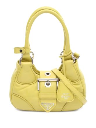 Prada 2010s Moon Tote Bag aus Leder - Gelb