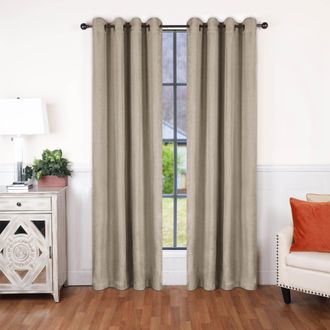 Superior Halbverdunkelungsvorhänge aus Leinen, Raumverdunkelung, Schlafzimmer, Vorhänge, Küche, Wohnzimmer, Fensterakzente, Sonnenblockierung, Ösenleiste, klas