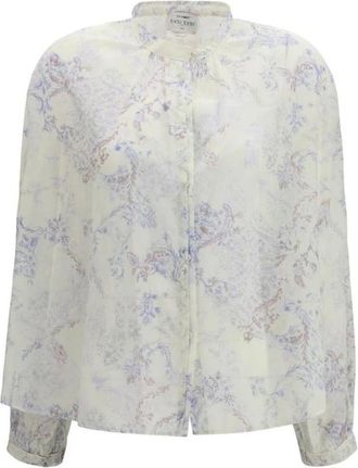 Forte_Forte Femme, Blouses et Chemises, Multicolore, Taille: 40 FR Chemise &agrave; motif en coton