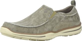 Skechers Herren Elected Drigo Slipper, Braun, 48.5 EU X-Weit