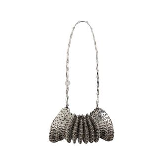 Paco Rabanne Sac bandouli&egrave;re en maille m&eacute;tallique - Femme - Sacs - Gris - Taille: ONE Size