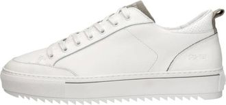 Rehab Homme, Chaussures, Blanc, Taille: 43 EU Crash Lthr Chaussures &agrave; lacets Laag