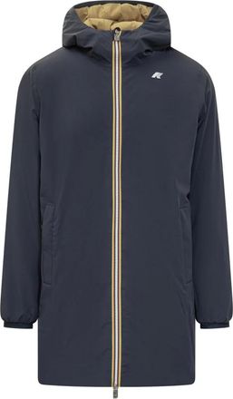 K-Way Homme, Manteaux, Bleu, Taille: 2XL Jacob St Warm Reversible Parka