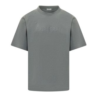 Burberry Homme, Tops, Gris, Taille: XL Ryan Logo T-Shirt