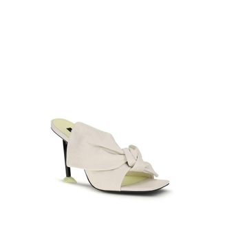 Givenchy Womens White Lamb Ovis Aries Mules