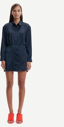 Samsøe & Samsøe Hemdkleid Liza F22300193 Dunkelblau Regular Fit