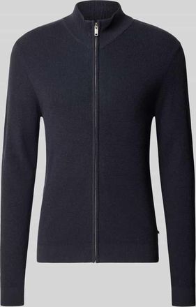 Matinique Slim Fit Strickjacke aus Baumwoll-Mix Modell lagoon