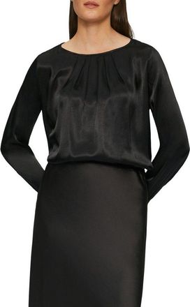 s.Oliver Black Label Langarmshirt mit U-Boot Ausschnitt