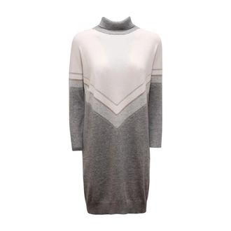 D.exterior 57083 Dolcevita Kleid - - Dresses - Damen - Grau - M