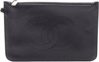 Chanel Pre-owned Vintage Pouch - Femme - Pre-owned - Noir - Taille: ONE Size