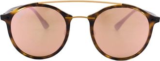 Ray-Ban unisex, Accessoires, Brun, Taille: ONE Size Lunettes de soleil rondes &agrave; double pont