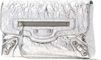 Balenciaga Le City Clutch - Silver