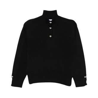 Alpha Studio AD 8111H 2002 Pullover mit hohem Kragen - - Knitwear - Damen - Schwarzk - M