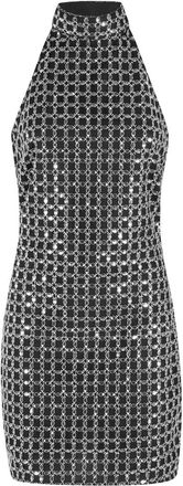 Rotate Rotate Birger Christensen, Femme, Robes, Noir, Taille: 36 FR Beaded Halterneck Dress