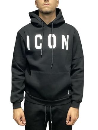 Icon Brand Sweat &agrave; capuche - Noir, Noir, XL