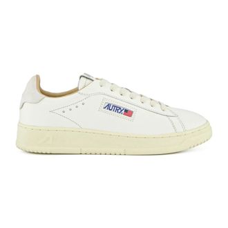 Autry Homme, Chaussures, Blanc, Taille: 43 EU Baskets en cuir blanc