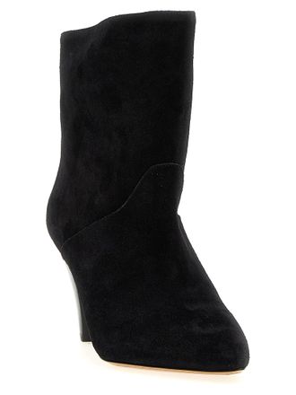 Isabel Marant Womens Black Calfskin Ankle Boots