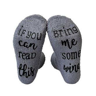 Generic Chaussettes Femme Fantaisie Funny Socks Chaussettes &Agrave; Pois Alphabet Casual En Velours Corail Pour Femmes Id&eacute;ales Pour La Garde-Robe Dautomne Et Dhiver