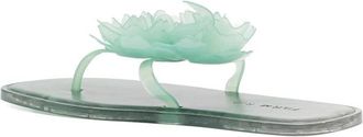 Farm Rio Square Open-Toe Sandal - Green