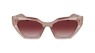 Karl Lagerfeld Womens Sunglasses KL6145S - Sand with Gradient Brown Lens