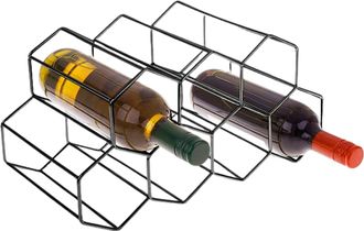 Generic Arbeitsplatte f&uuml;r Weinregale mit 3 Ebenen, stapelbares Weinregal mit 3 Ebenen, Flaschenregale aus Metall, Weinregal mit Ebenen, unabh&auml;ngige Weinregale