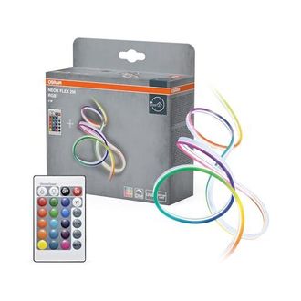 Osram NEON FLEX 2M LED-Streifen, weiß, 4,7W, 45lm, RGB-Farbsteuerung, homogene Lichtverteilung, USB-Anschluss, lange Lebensdauer, einfache Montage, für Inne