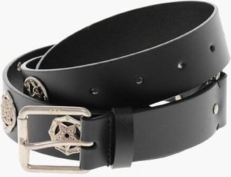 Dior Leather Belt with Metal Details 30mm Gr&ouml;&szlig;e 80