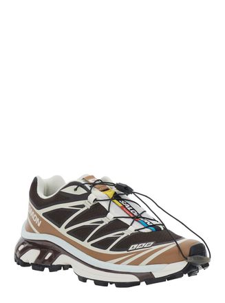 Salomon Unisex Trainers Xt 6 Brown Tech Fabric Synthetic Sneaker