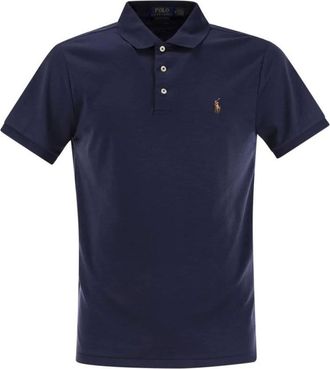 Polo Ralph Lauren Homme, Tops, Bleu, Taille: M Polo en coton coupe classique