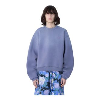 ERL Besticktes Sweatshirt - - Sweatshirts & Hoodies - Herren - Lila - XS