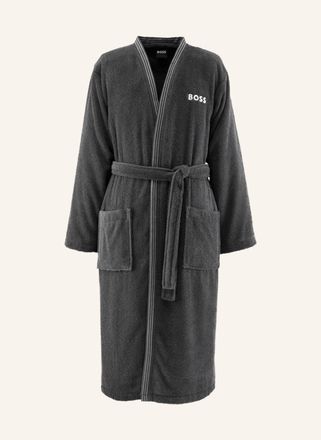HUGO BOSS Bademantel Edge grau