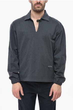 GR10K Long-Sleeve T-Shirt MIDLAYER with Polo Collar size L