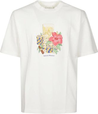 Dr&ocirc;le de Monsieur Homme, Tops, Blanc, Taille: S Hibiscus Club T-Shirt