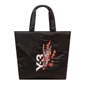 Yohji Yamamoto Homme, Sacs, Noir, Taille: ONE Size Tote Bag Graphique
