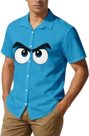 Generico T-shirt pour homme - Carnaval & Fasching - Monstre coquine - Grandes dents effrayantes - Chemise d&eacute;t&eacute; &agrave; manches courtes - Chemise d&eacute;contract&eacute;e pour ho