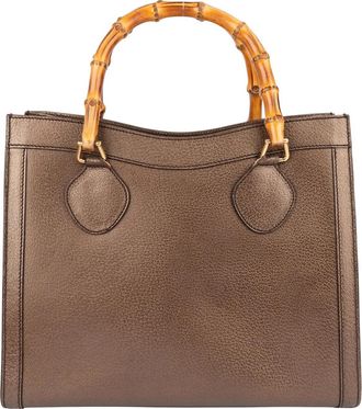 Gucci Crossbody Bags - Gucci Leather Bamboo Handbag - Gr. unisize - in Braun - f&uuml;r Damen