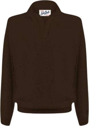 MC2 Saint Barth Homme, Tops, Brun, Taille: M Maglione Polo Tennis