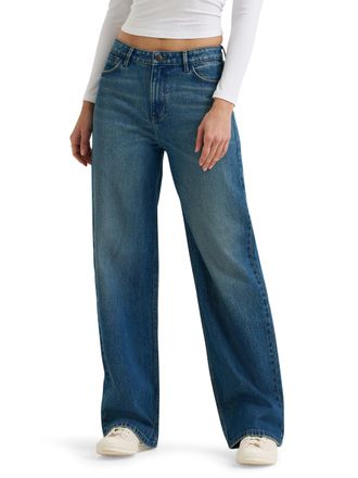 Wrangler Damen Mid Rise Loose Straight Jeans, Ace, 38