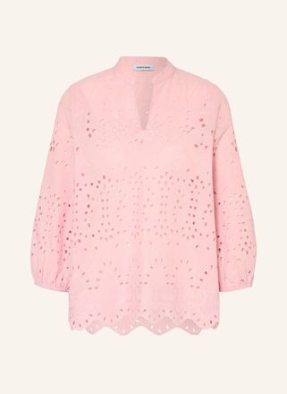 More & More More & More Blusenshirt Aus Lochspitze Mit 3/4-Arm rosa